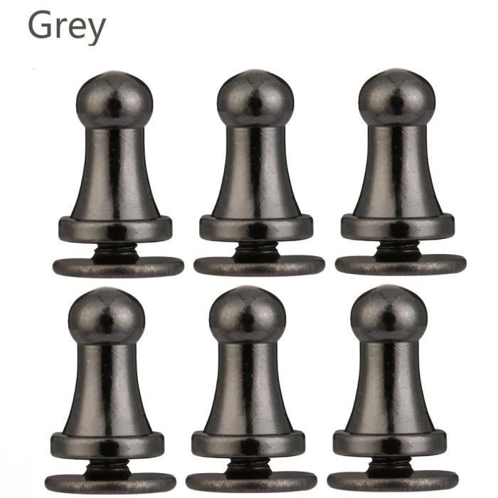 RIVET,Grey-8x6mm--Rivets à clous en laiton massif, vis à tête de moine ...