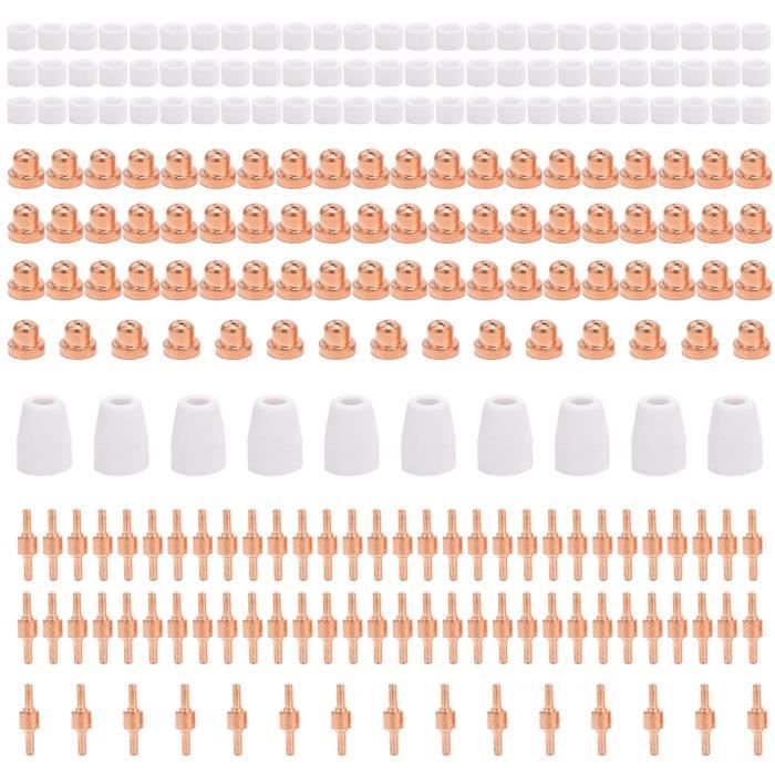 Zerone Kit de coupelles de buses d'électrode PT‑31 Kit de coupelles de ...