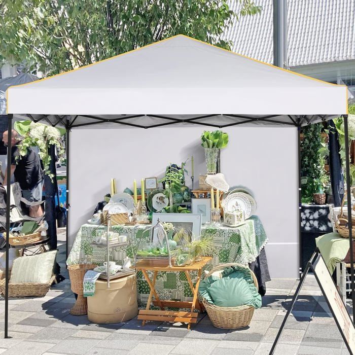 Tonnelle Pliante 3x3 Imperméable avec 4 Parois Barnum de Jardin Pliant ...