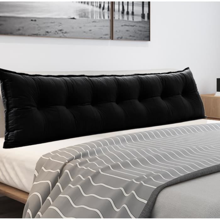 Coussin de corps VERCART - Noir - 200cm - Oreiller de soutien ...