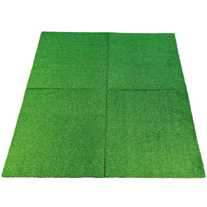 Dalle de gazon artificiel 100 x 100 x 2 cm - Cdiscount Jardin