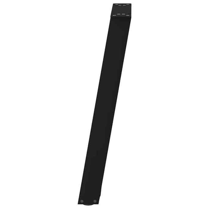 251172& Pieds de table console en U, 2 pièces, noir, 28 x (72-73) cm ...