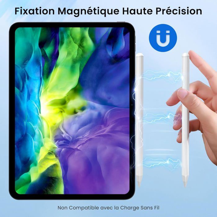 Stylet Pencil Pour Ipad 2018-2025 Stylo Avec Rejet De Paume, Détection ...