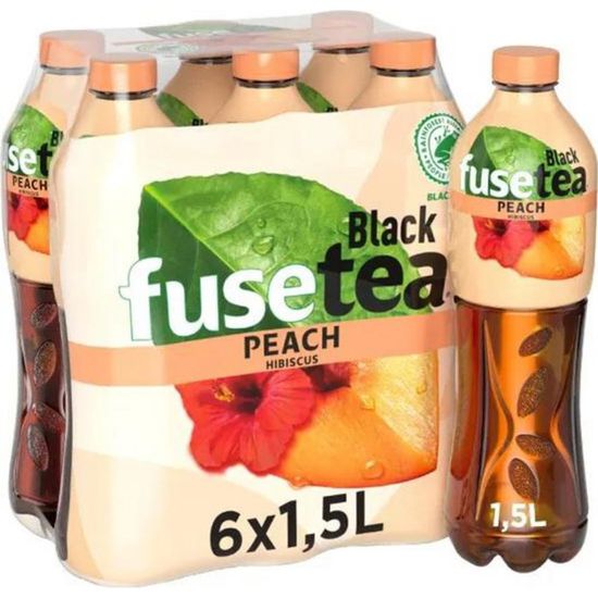 Fuze Tea Pêche Intense 1,25L (pack de 6 bouteilles) - Cdiscount Au ...