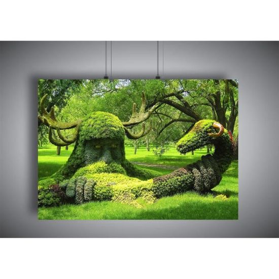 Poster JARDIN BOTANIQUE Botanical Garden Wall Art - A4 (21x29,7cm ...