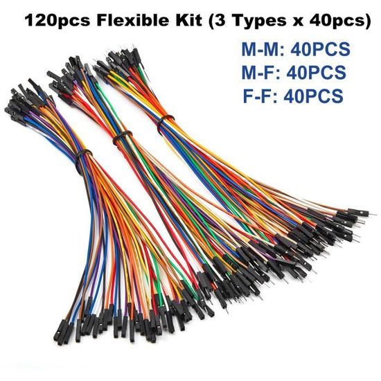 Câble Fil Kit De Fils De Raccordement Pour Arduino 24awg Pour