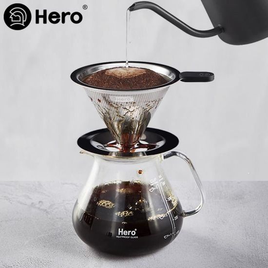 Café Filtres,Filtres à café réutilisables en acier inoxydable, passoire ...