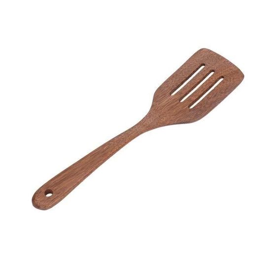 NY01717-ESTINK Spatule en bois Spatule à long manche en bois naturel ...