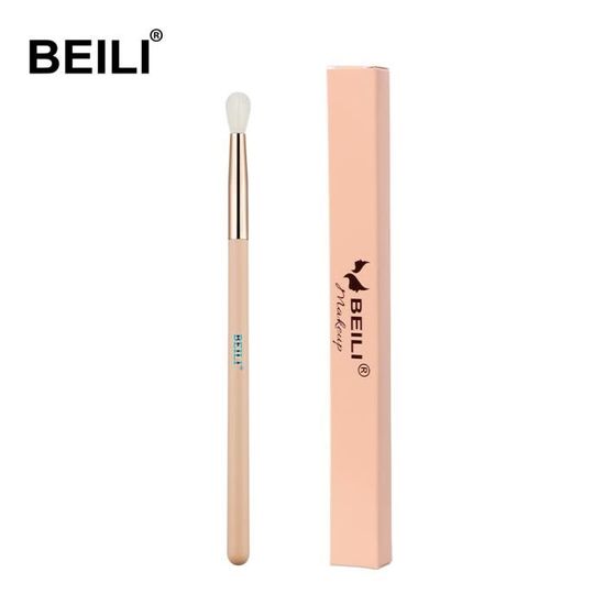 BEILI – pinceau à poudre rose en poils de chèvre, pour fard à paupières, maquillage pour les ...