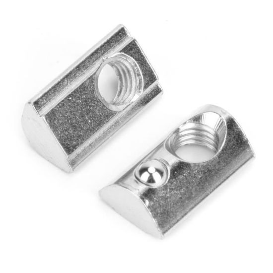 Zerone écrou de profilés en aluminium 50pcs profilés en aluminium à écrou élastique standard ...