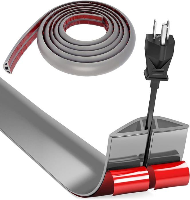 Cache Cable Sol, Petit Canal De Câble Flexible, 3.0M X 3Cm Protege ...