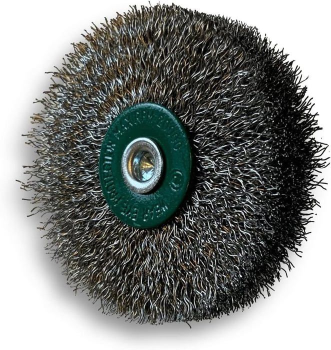 Brosse Rotative Circulaire Mtallique Sur Tige 75 Mm Fil Inox Dur 030 Mm ...