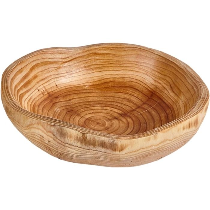 Bol de Service en Bois Naturel - Bol à Salade et Plateau Décoratif ...