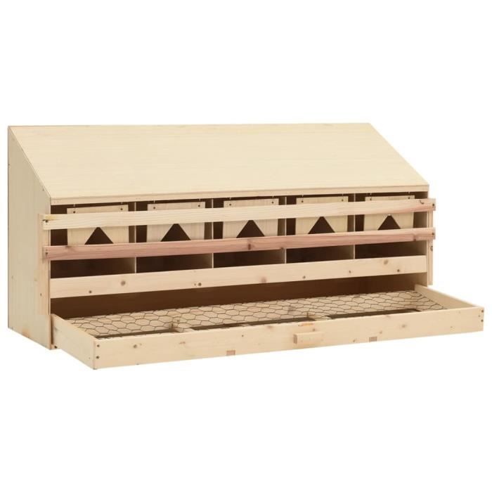 Ayhao2 Pondoir 5 compartiments 117x33x54 cm Pinède solide 60299 - Cdiscount