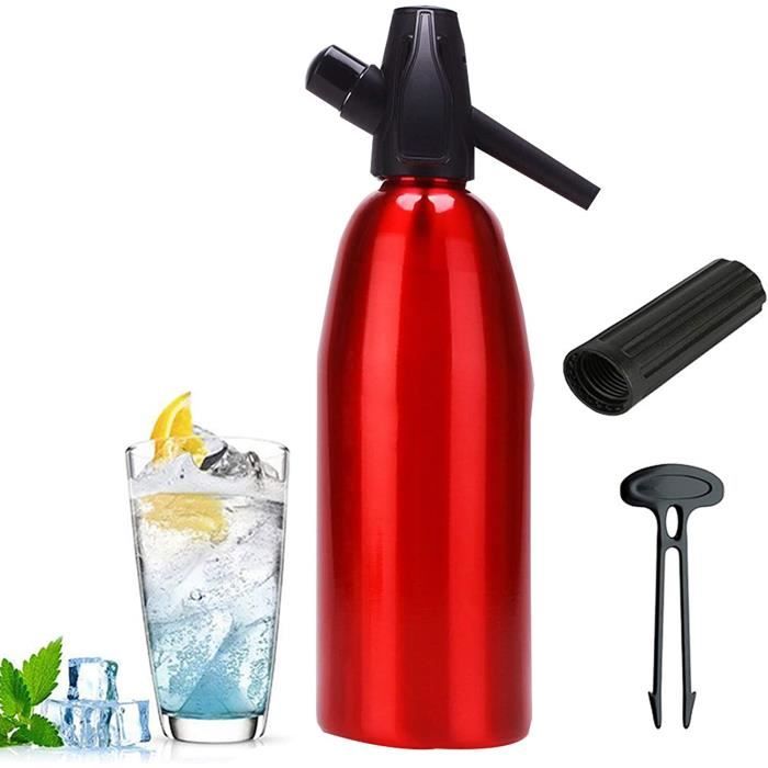 1L Soda Siphon Siphon Maker Aluminium Soda Siphon Bouteille Manuel Soda ...