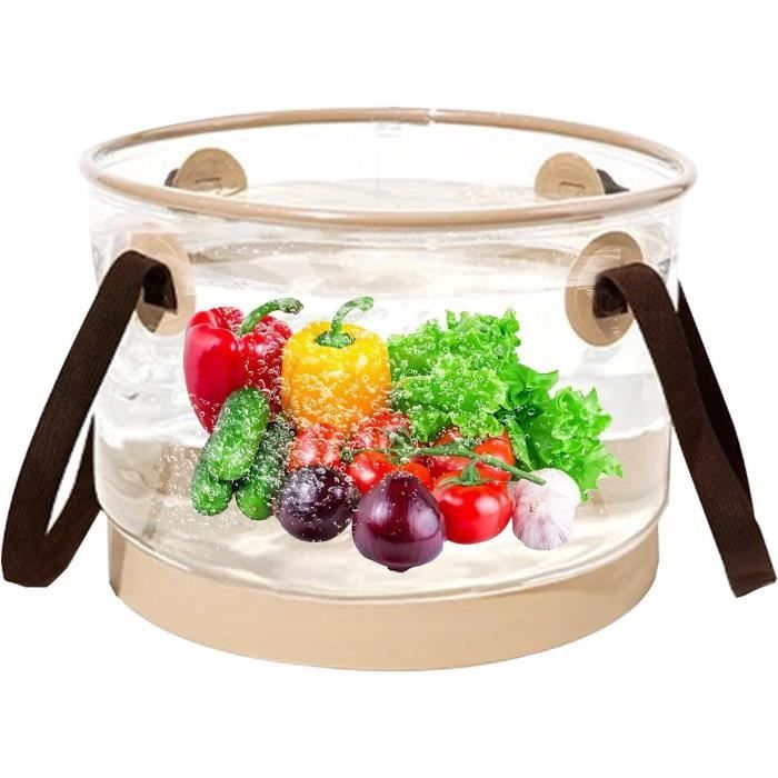 Seau Transparent | Réservoir D'Eau Léger | Seau Extérieur Pliable ...
