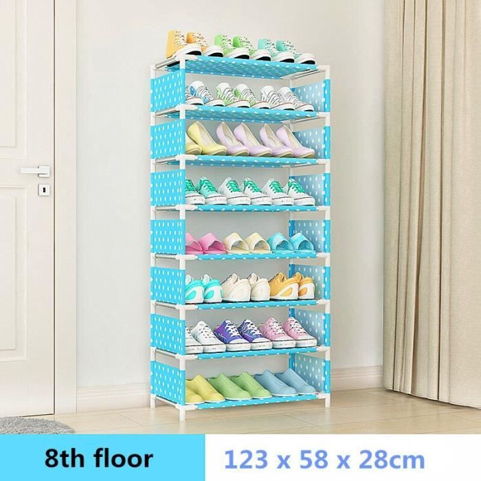 Meuble à chaussures,Cintre à chaussures rangement multicouche armoire à ...