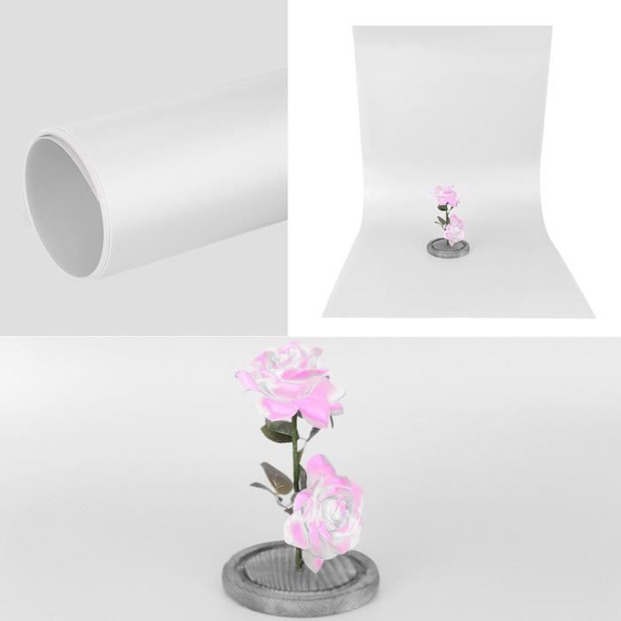 EJ.life Panneau de fond en PVC Plaque de Fond en PVC Givré Tableau de ...