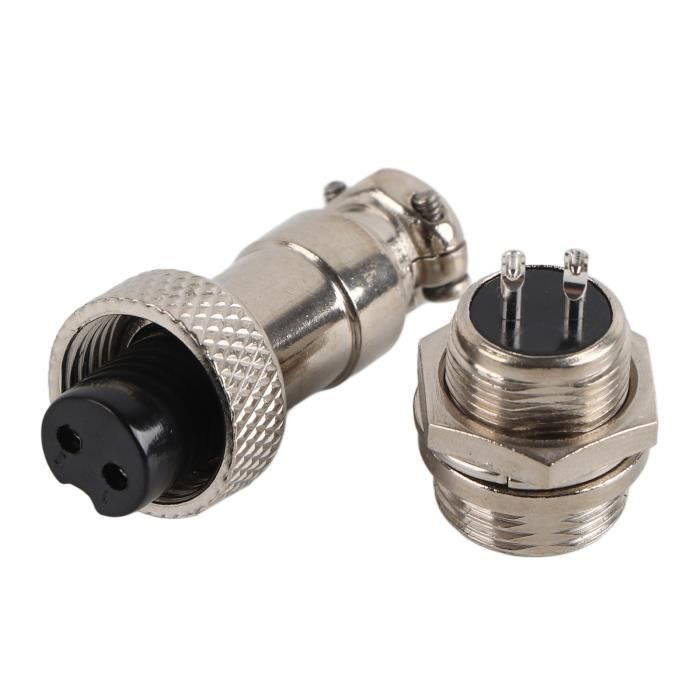 EJ.life connecteur d'aviation 10 Set GX12 2Pin 12mm Aviation Plug Male ...