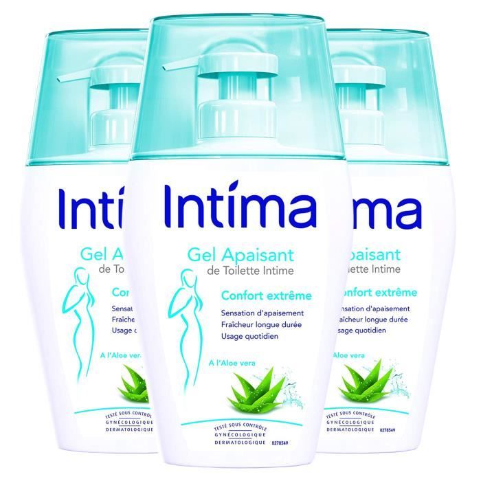 Intima Gel Moussant Apaisant à l'Aloe vera - 200 ml x3 - Cdiscount Au ...