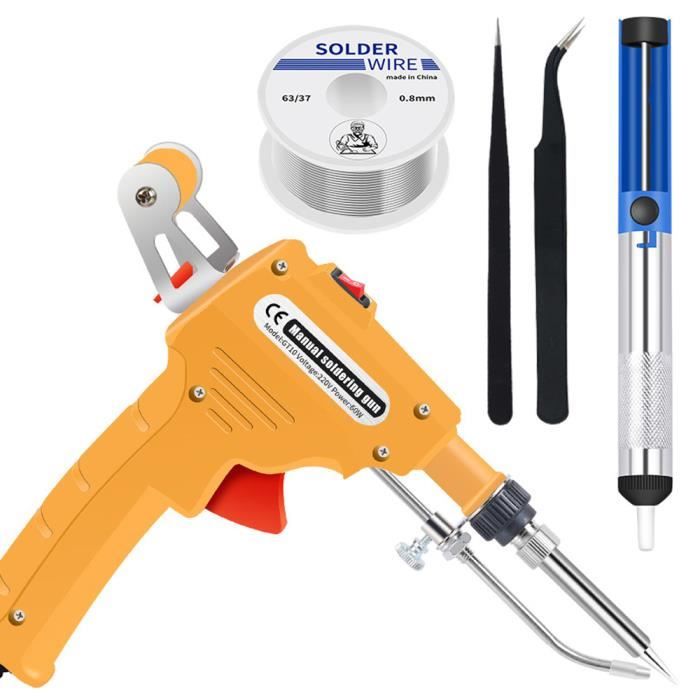 Fer à Souder Électrique Kit,Fer à Souder de Chauffage Interne à Main 60W,Outil D'alimentation de ...