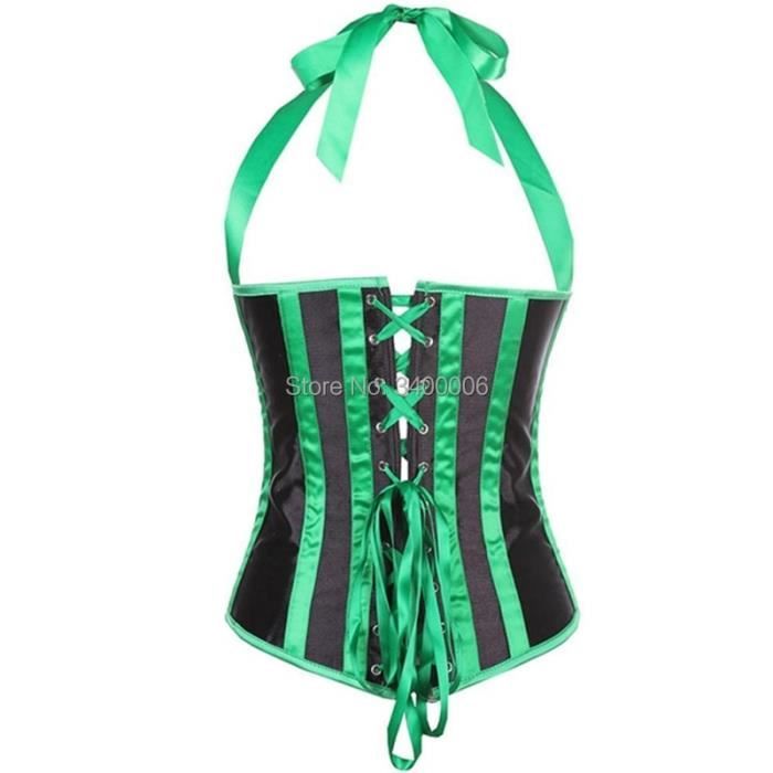 Bustier femme,Corsets et Bustiers Sexy à rayures sous le buste,Corset ...