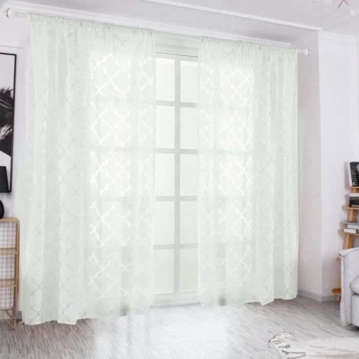 Gift-Dilwe rideau occultant soleil Rideau de fenêtre en polyester ...