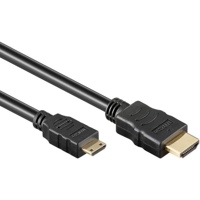 Câble Hdmi A Hdmi Mini C 3 M[J9032] - Cdiscount Informatique