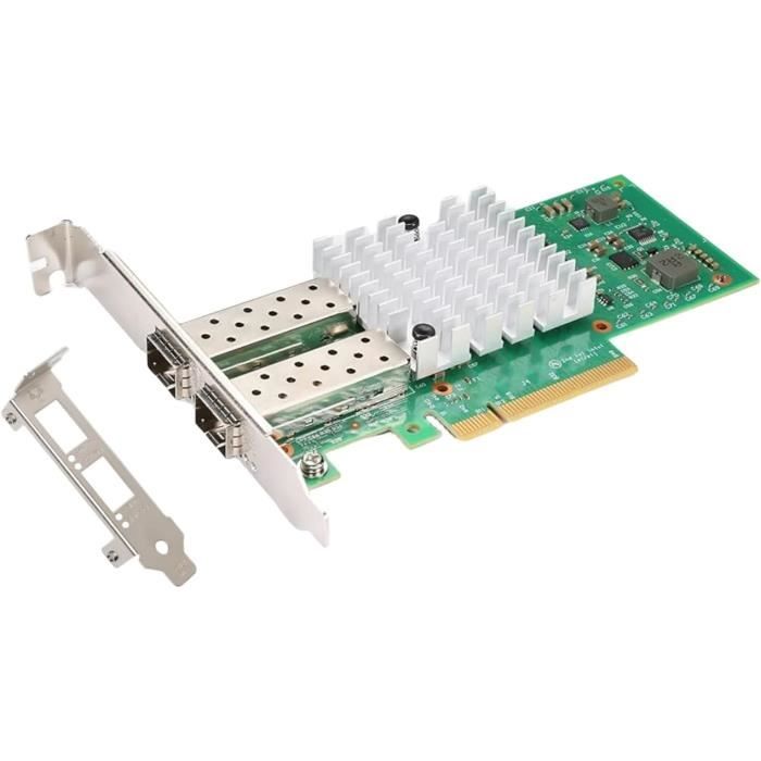 10G Sfp+ Carte Réseau Pour Intel X520-Da2, 10Gb Sfp+ Dual Port Ethernet ...