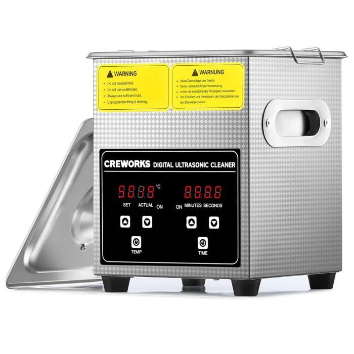 Luernas 2L Nettoyeur À Ultrasons Machine Bac Ultrasons 60W 40Khz ...