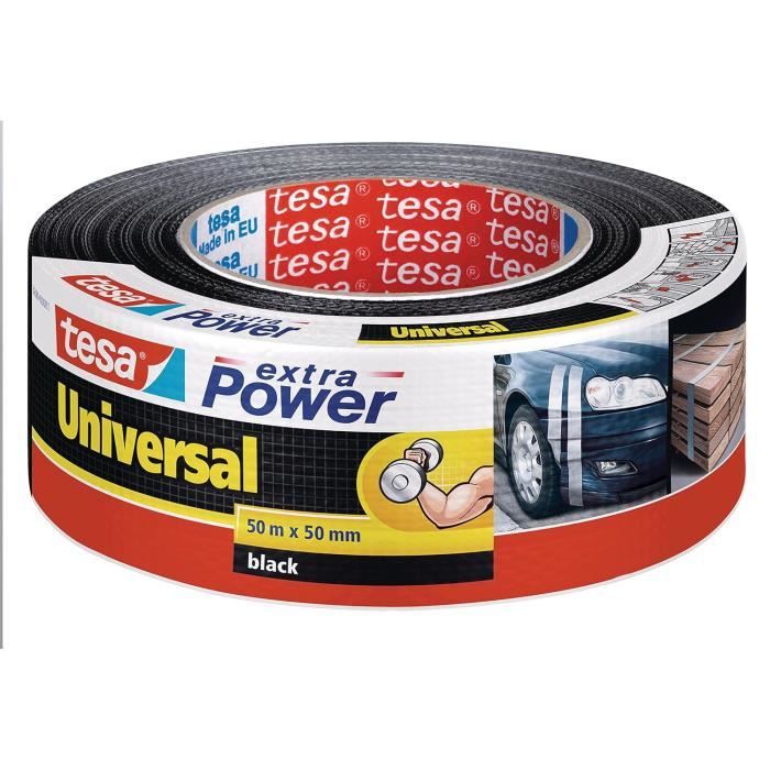 Tesa extra Power Unil - Ruban Adhésif Toilé pour Réparations, Fixation ...