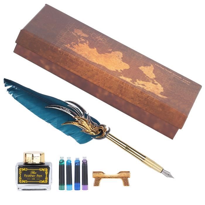 Tbest Stylo plume Plume Stylo Calligraphie Écriture Vintage Ensemble ...