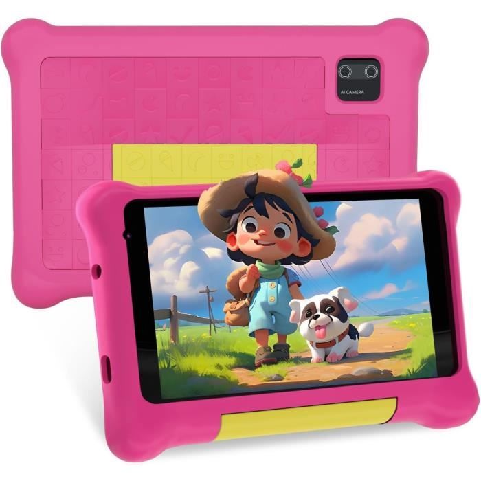 Tablette Enfant 7 Pouces, Tablette Enfant Android 12, 32 Go Rom, Écran ...