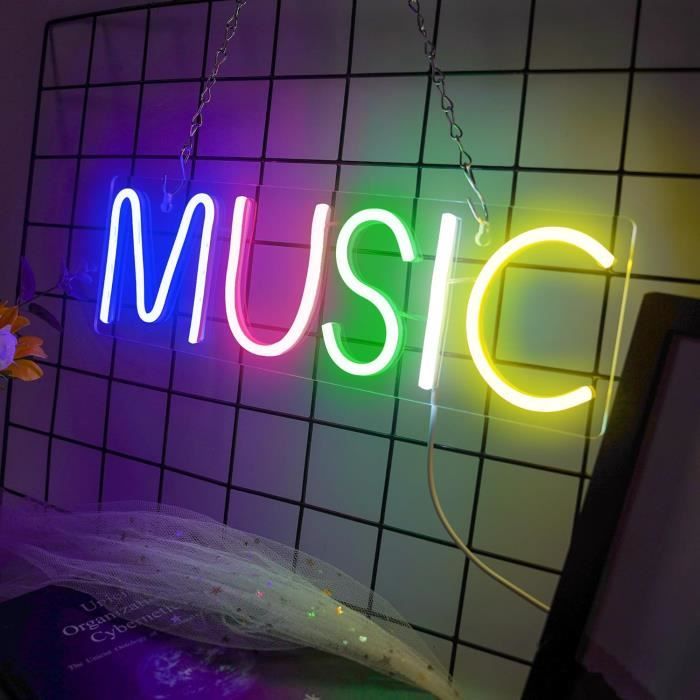 Music Neon Light, Music Enseigne Au Néon Pour La Décoration Murale ...