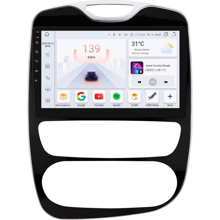 Autoradio Android 12 Pour Renault Clio 4 Zoe 2016-2019 4G+32G Gps Navi ...