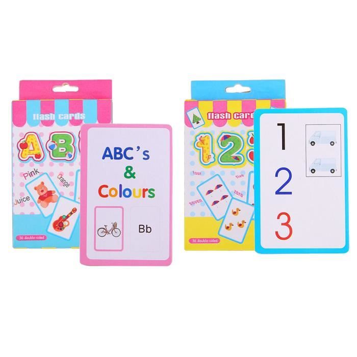 2 jeux de cartes-éclair (1 jeu de cartes numérotées + 1 jeu de cartes ...