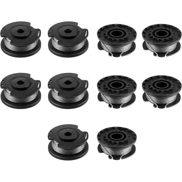 TETE - BOBINE - FIL Bosch Lot de 10 bobines de fil de rechange pour débroussailleuse sans fil ...
