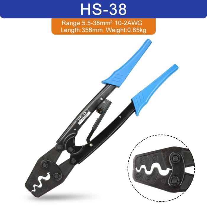 PINCE DE SERRAGE,HS-38--pince à sertir pour bornes non isolées, outils à main électriques, style ...