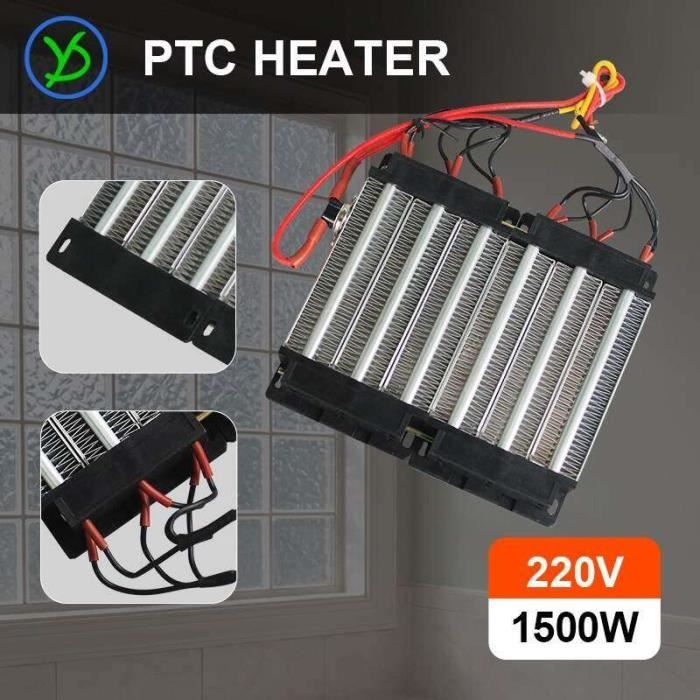 AS20317-CHAUFFE-EAU.Réchauffeur d'air électrique en céramique 1500W 220V PTC. 140x150mm. avec ...