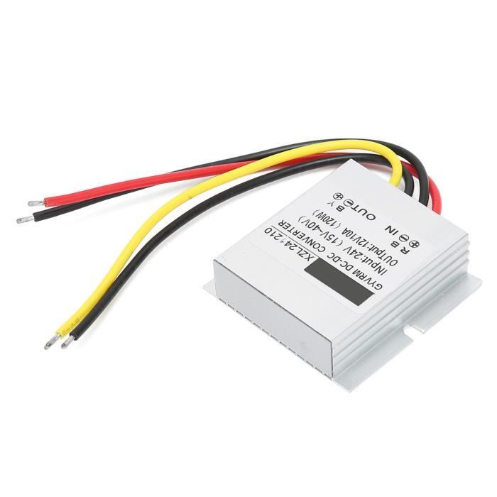Zerone Convertisseur De Tension Cc Réducteur De Tension Dc Dc 24v à 12v 10a 120w Convertisseur