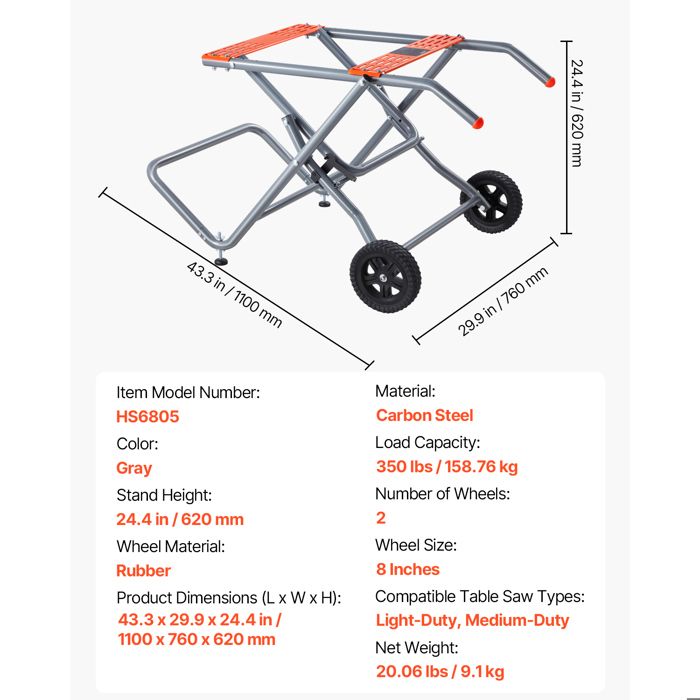 Support de Scie Circulaire Portable-Duoku-Capacité de 158 kg-Table ...