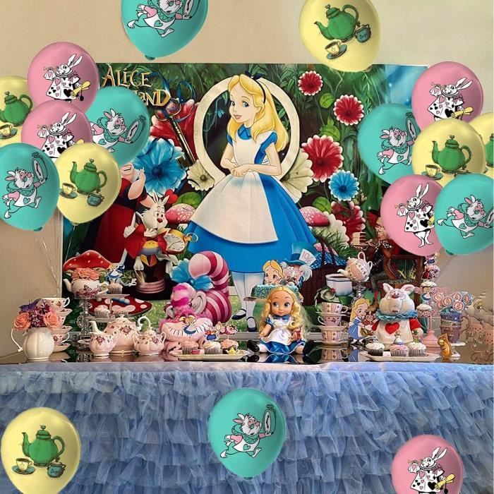 Lot De 36 Ballons Alice Au Pays Des Merveilles - Décorations De Fête ...