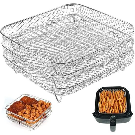 Rack De Friteuse À Air Pour Friteuse À Air,Porte-Déshydrateur En Acier ...