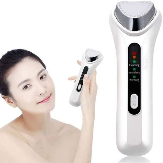 Leytn Dispositif de beaut ultrasonique Ionique Appareil Ultrason Visage ...