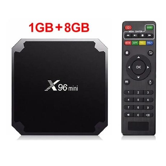 Boîtier Smart TV X96 Mini,Android 9.0,Amlogic S905W,2 Go-16 Go,décodeur,lecteur multimédia 4K-3D ...