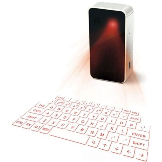 Clavier Virtuel Laser Portable Et Souris Bluetooth, Sans Fil - Pour ...