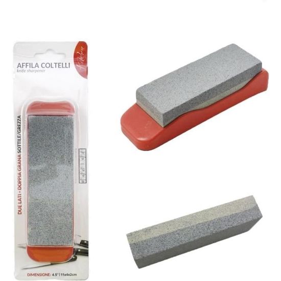 Pierre À Aiguiser Couteaux Pierre Ponce Pierre Affûteuse Deux Côtés Double Grain Fine - Brute ...