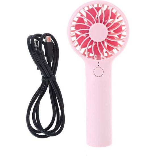 Mini Ventilateur De Bureau Portable Portable Usb Rechargeable Avec 3 ...