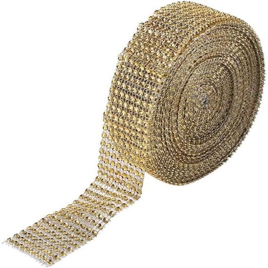 Ruban Strass 8 Rangées, Rouleau D'Enveloppe De Maille Diamant Ruban ...