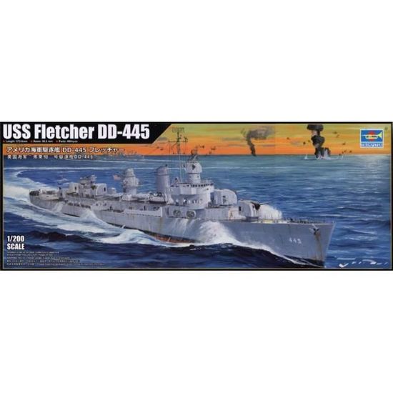 TRUMPETER - Maquette Bateau Uss Fletcher Dd-445 |trumpeter|03723| 1:200 ...